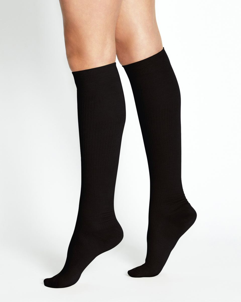 Charnos Cotton Rich Compression Travel Socks Knee Highs – Simply ...