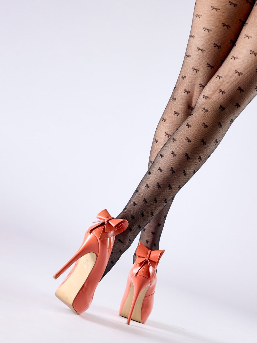 Pretty Polly All Over Bow Patterned Tights – Simply Hosiery Online